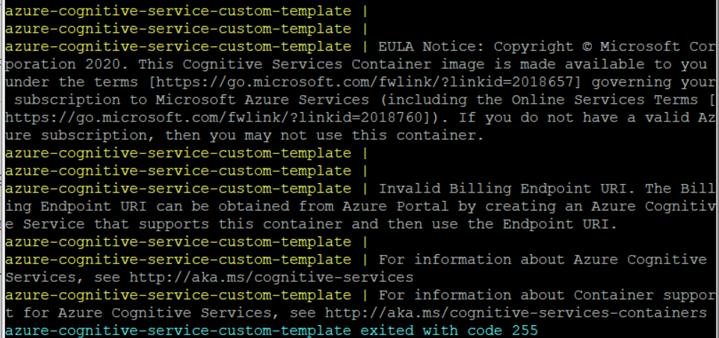 Form Recognizer Custom Extraction Model Container Access Denied Due To Invalid Subscription Key