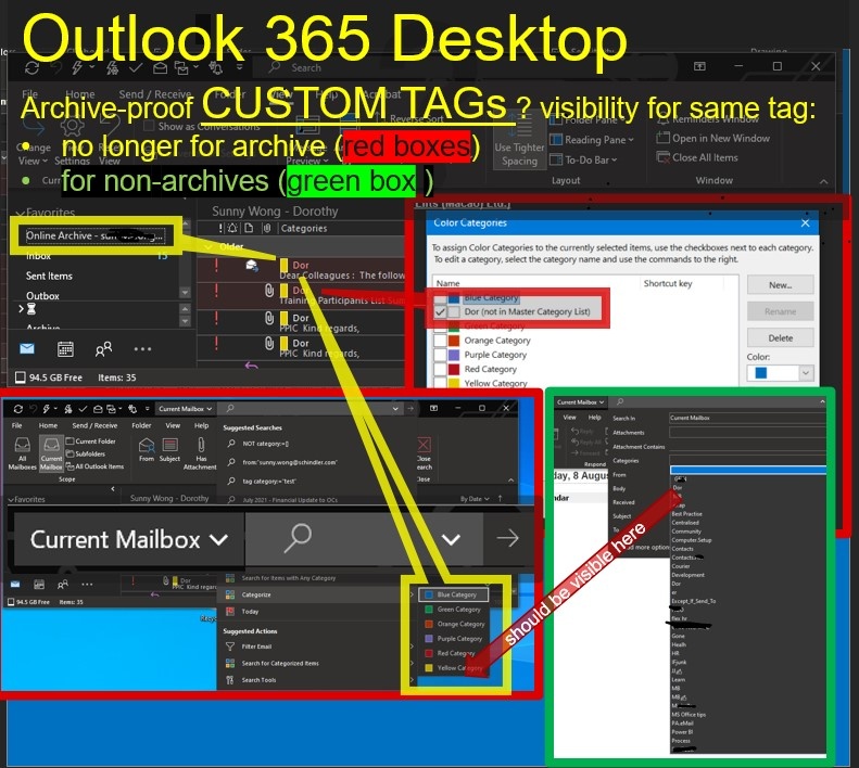 Outlook 365 eMails archive-proof tagging? - Microsoft Q&A