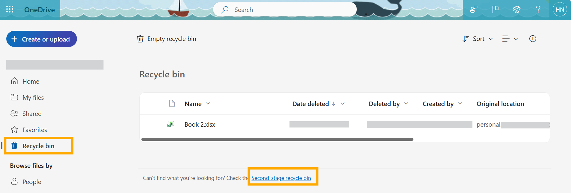 How tu bulk restore deleted files from OneDrive recycle bin - Microsoft Q&A