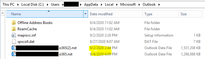 Issue with large .nst files created by Outlook - Microsoft Q&A
