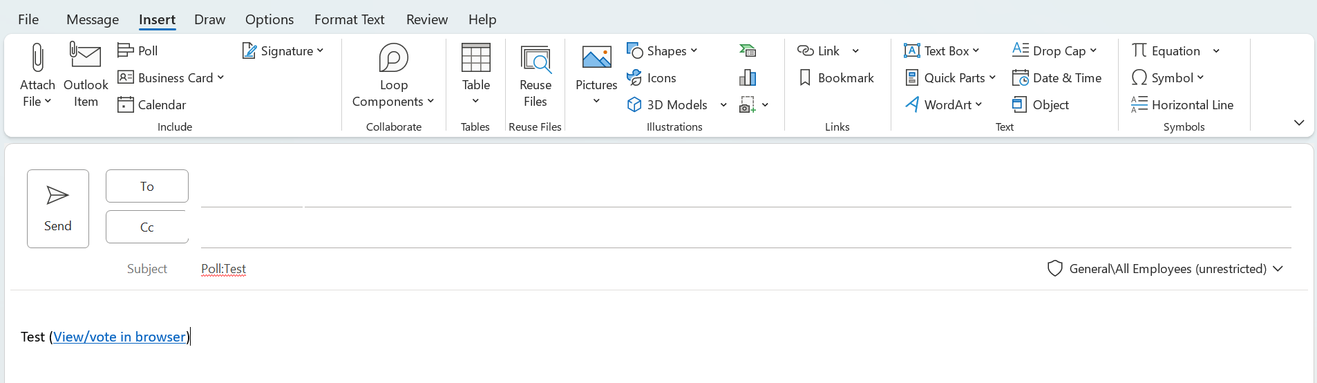 Is there a way to collapse the microsoft forms integration into outlook ...