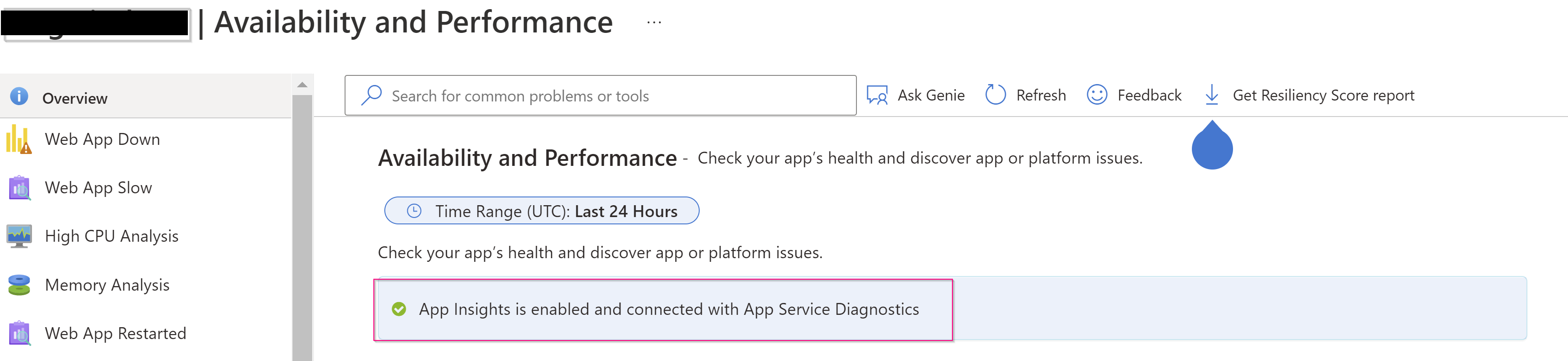 Unable To Connect Application Insights With App Service Diagnostics Microsoft Qanda 