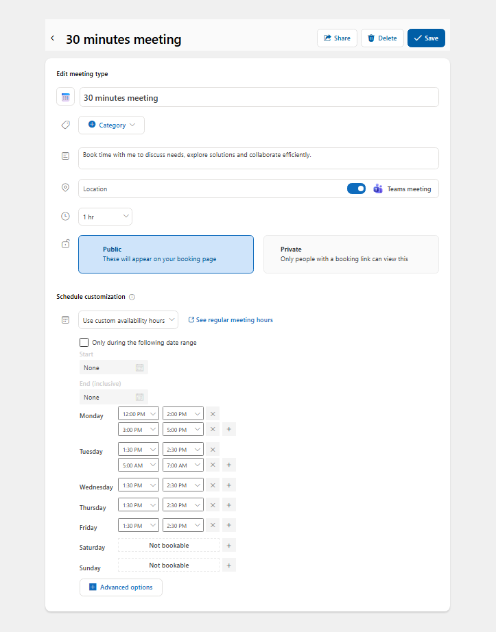 Microsoft Bookings - Service only providing one reservation slot ...