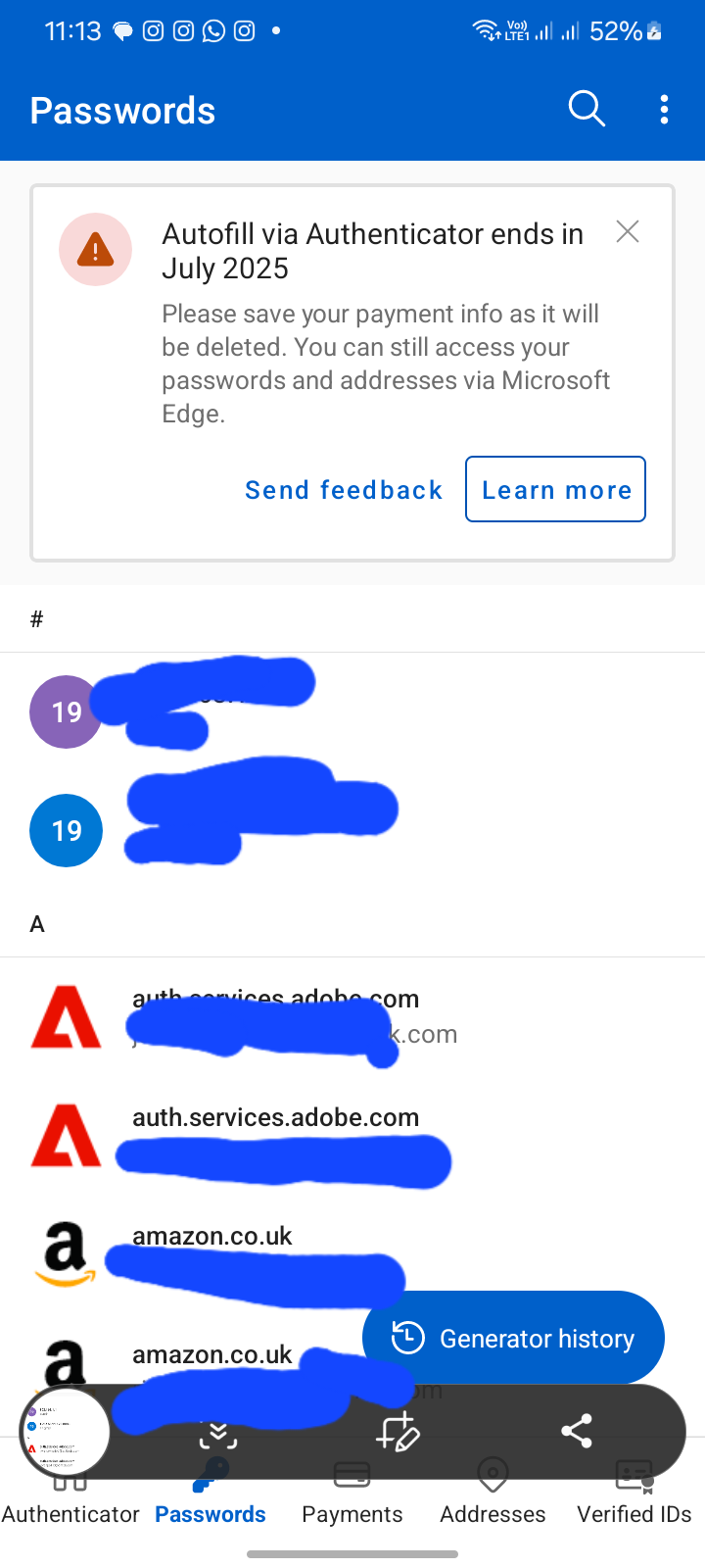 Where do I find generator history? - Microsoft Q&A