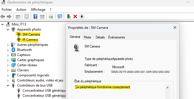 Windows Hello - camera mal reconnue bien que compatible hello ...