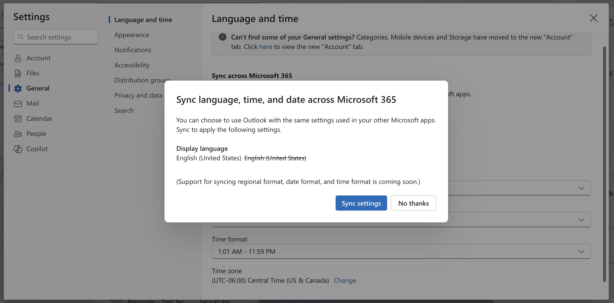 Apply "sync language, time, and date across microsoft 365" to all users? - Microsoft Q&A