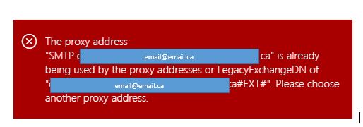 error message when adding contacts in admin panel - Microsoft Q&A