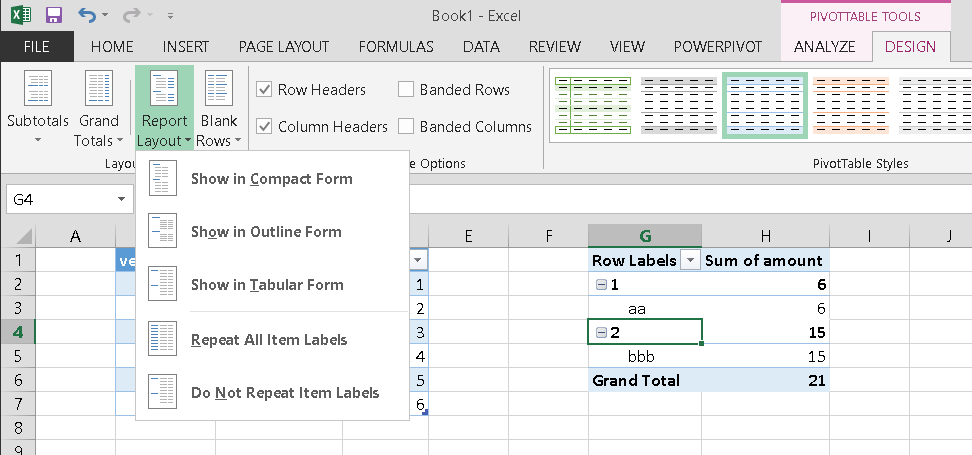 Pivot Table Format - Microsoft Q&A