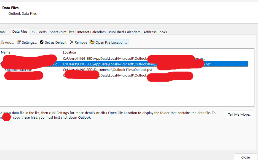 i am facing Problem with Outlook and getting error like "Outlook Data File Corruption ...
