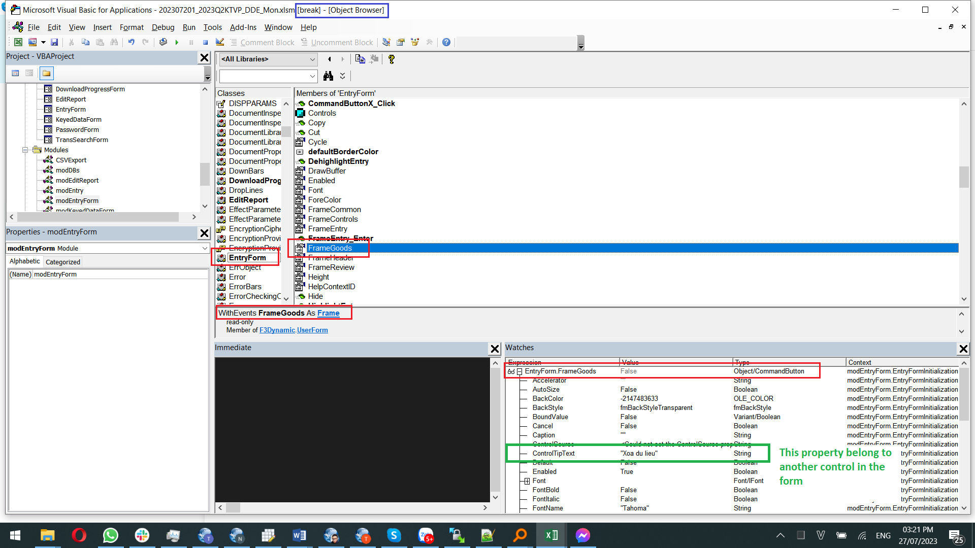 Excel recognize wrong object at runtime when userform is setup ... Excel recognize wrong object at runtime when userform is setup ...