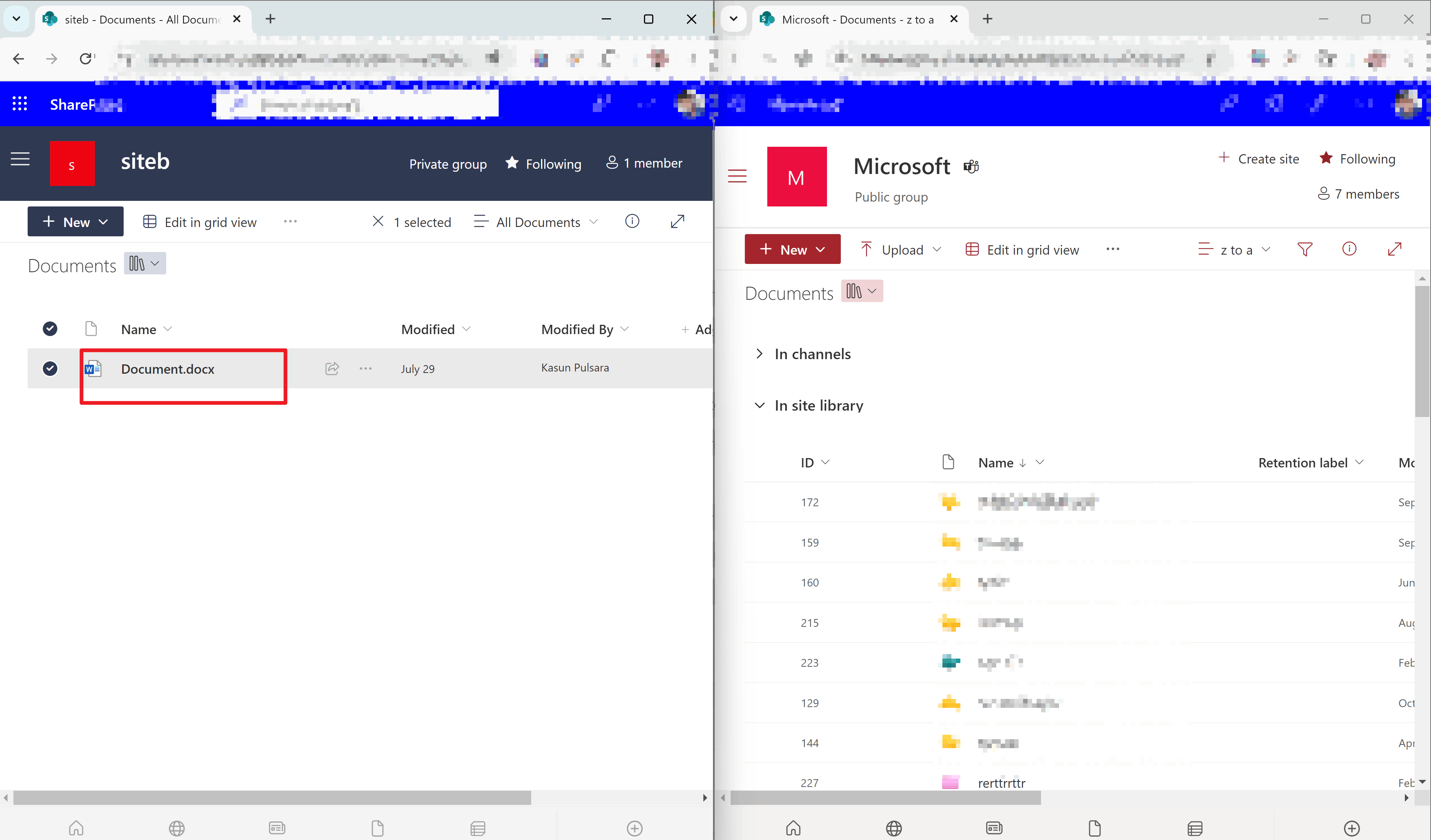 Moving and copying files between sharepoint sites - Microsoft Q&A