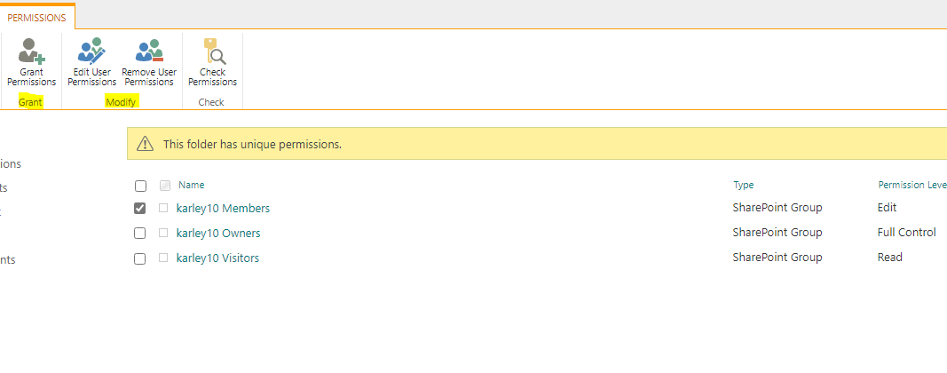How to display only files with modification rights on sharepoint? - Microsoft Q&A
