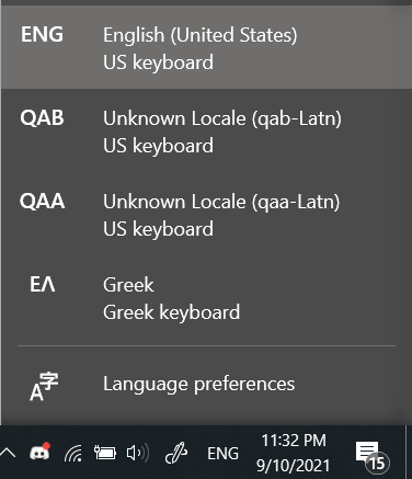 Language input methods that dont appear in the settings. - Microsoft Q&A