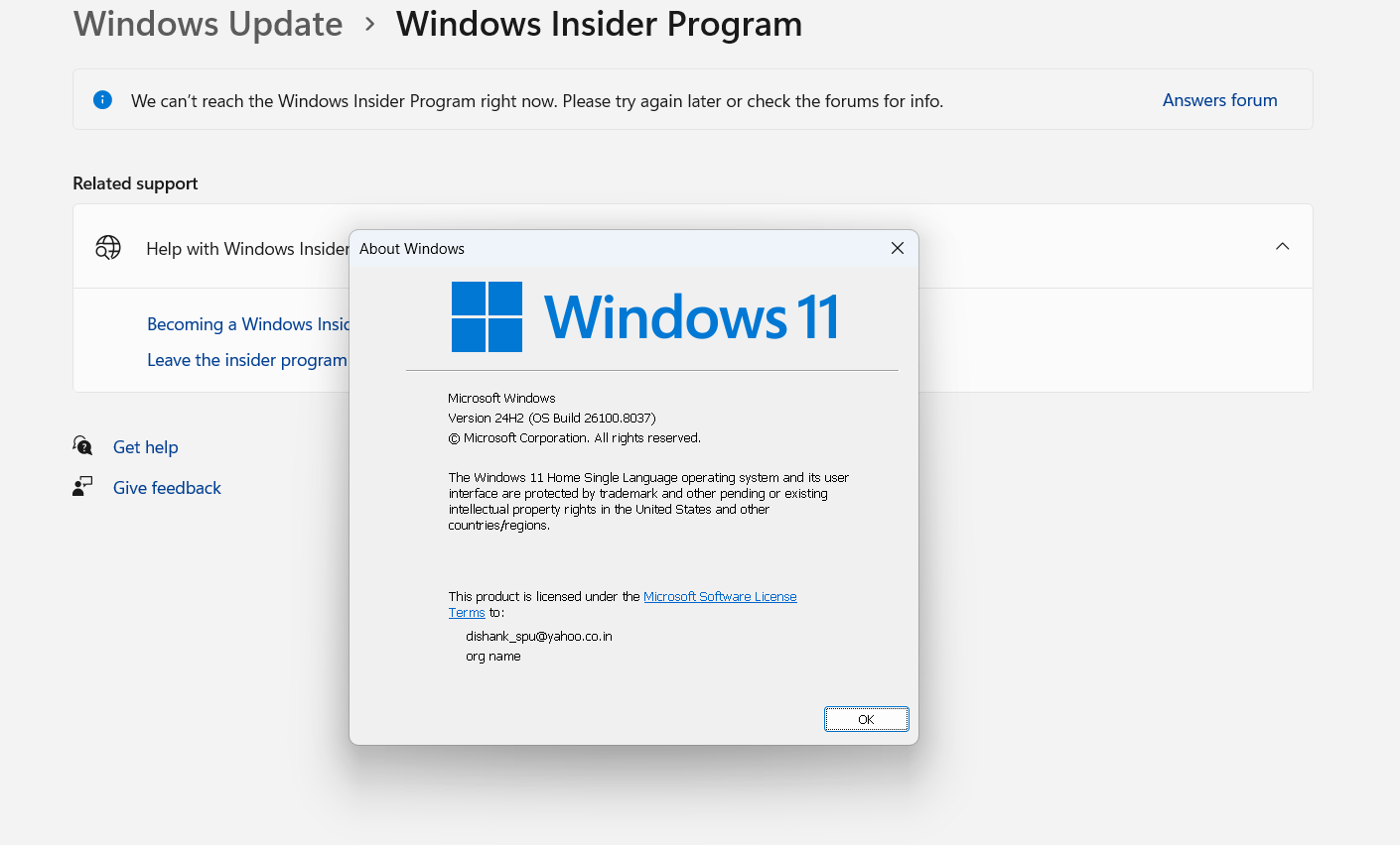 I am unable to run Windows update and apps like Microsoft Word would ...