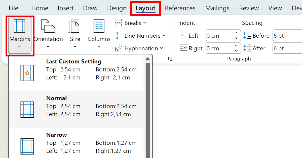 My margins are lost on a very long word document on Microsoft 365 ...
