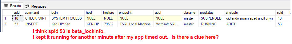 Why is there an SQL timeout only when running from Visual Studio after modifying code ...