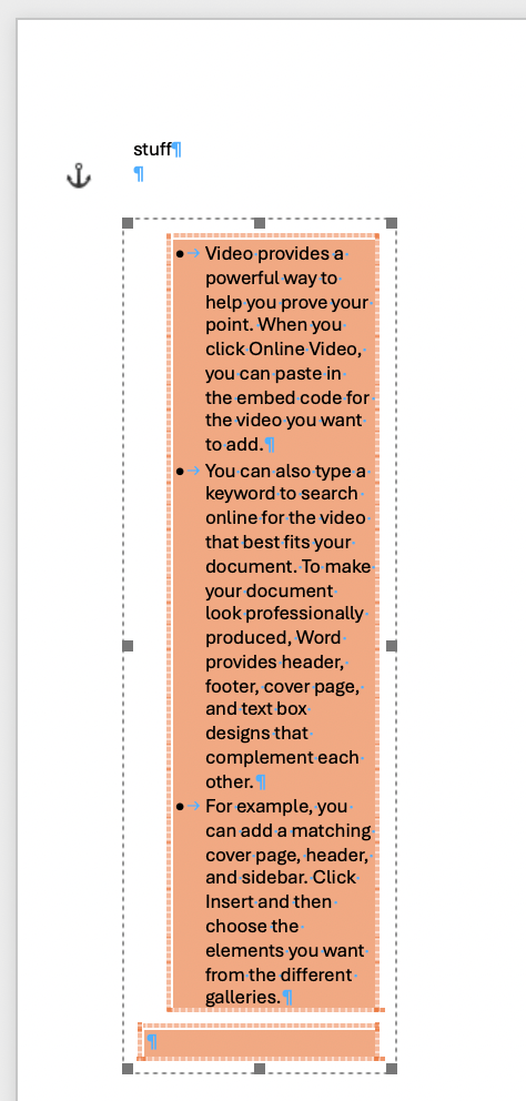 Border around multiple paragraphs in Word (accessible formats ...