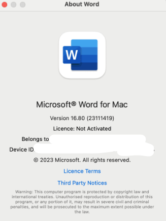 MICROSOFT OFFICE 365 PERPETUAL VERSION WAS INSTALLED ON MY MACBOOK AIR ...