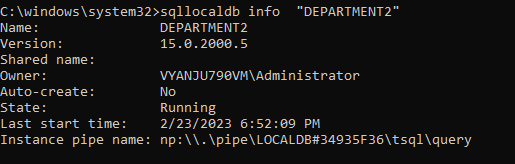 How to know which version of SqlLocalDb is installed and running ...
