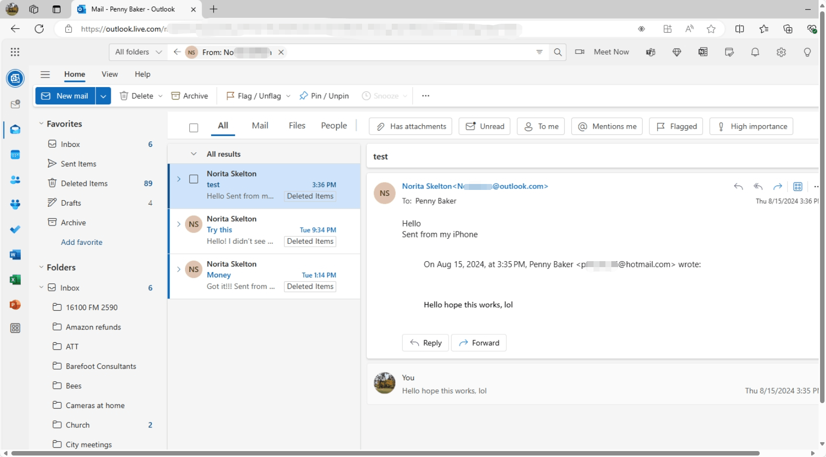 Replies I receive from emails I have sent are not be delivered to my ...