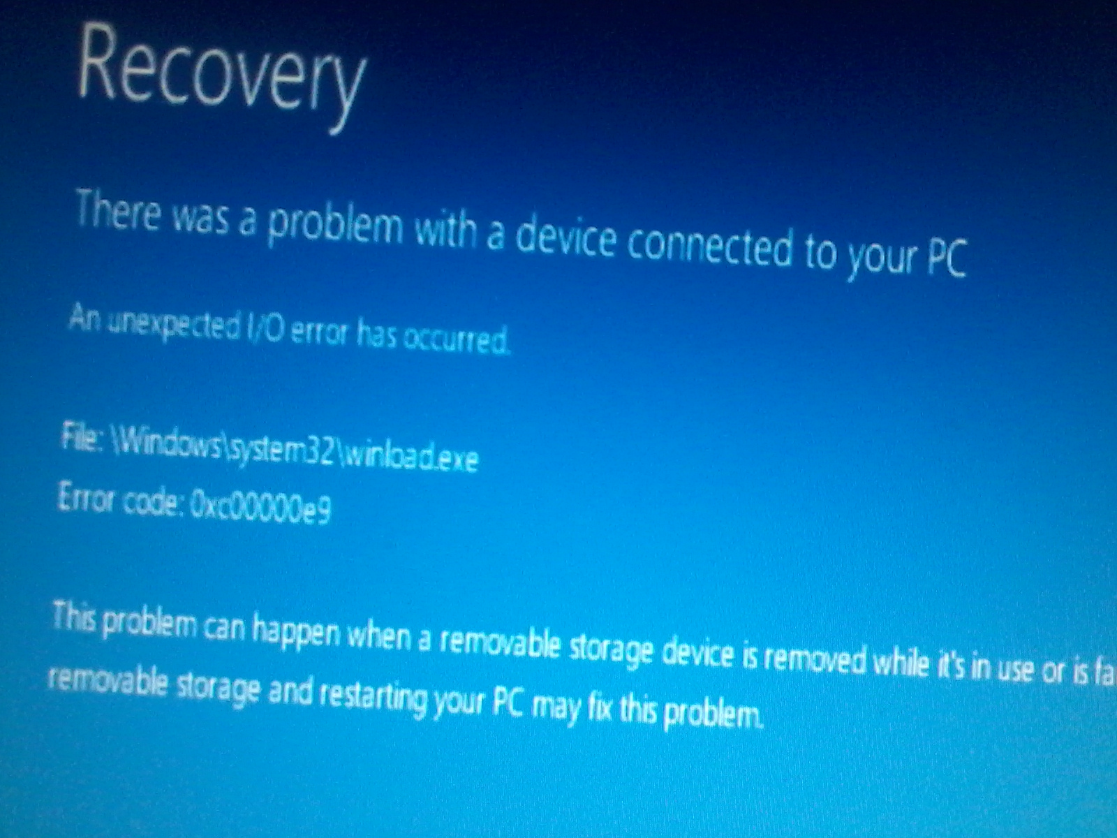 Recovery Problem-Can't Setup Windows - Microsoft Q&A
