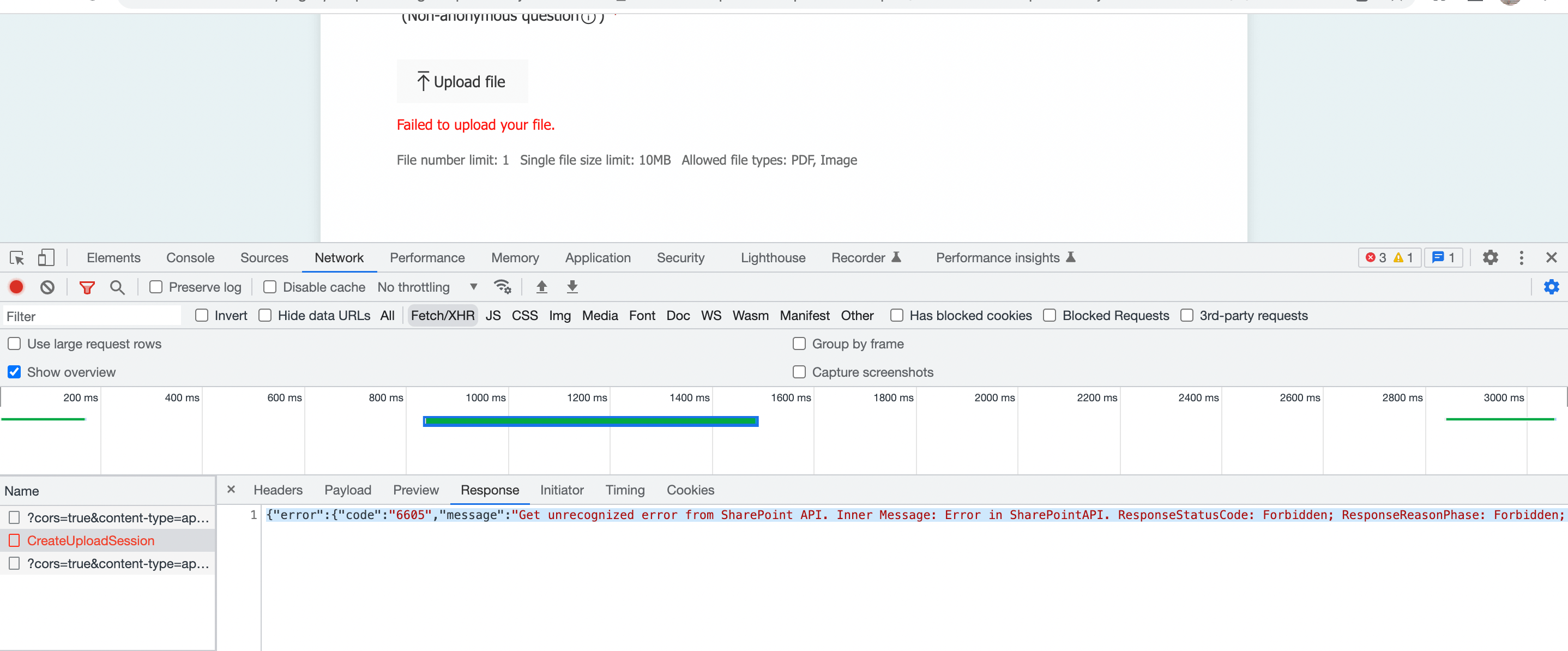 I cannot upload my signature file to complete Office form - Microsoft Q&A