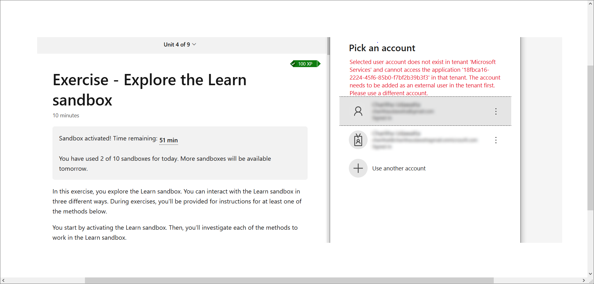 Cannot Access Azure Sandbox - Microsoft Q&A Cannot Access Azure Sandbox - Microsoft Q&A