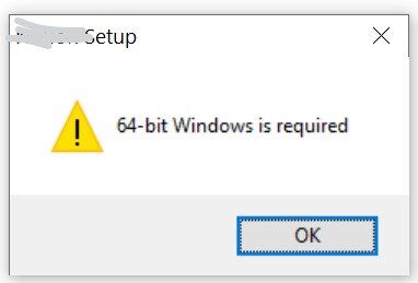 64 bit windows can't run 64 bit programs - Microsoft Q&A