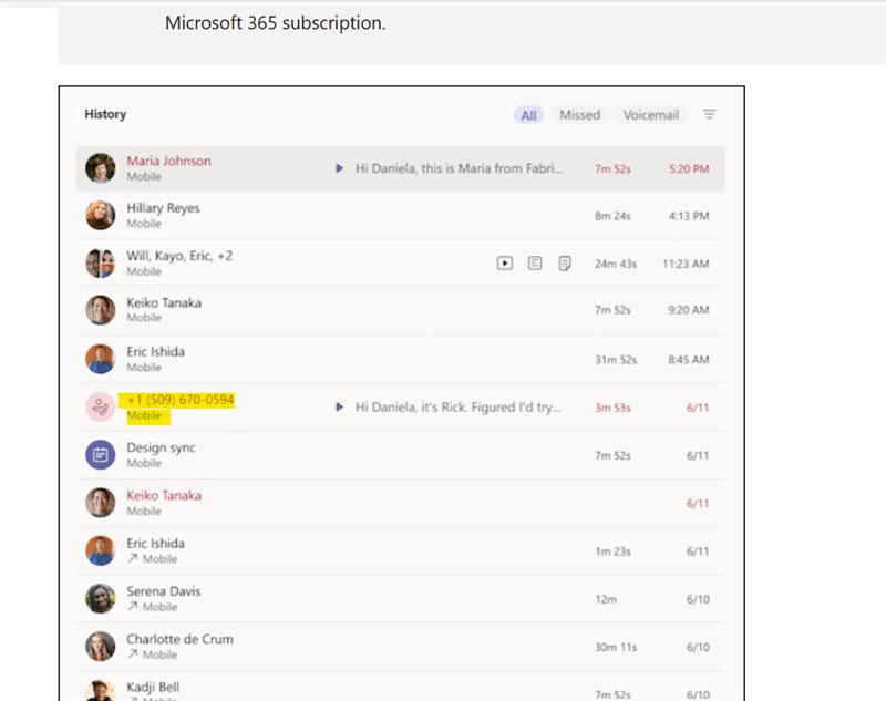Teams Call History Not Displaying External Phone Numbers - Microsoft Q&A