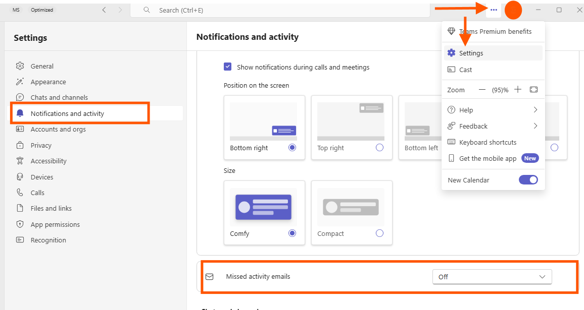 I Need to turn off teams notifications off for email ONLY. I need ...