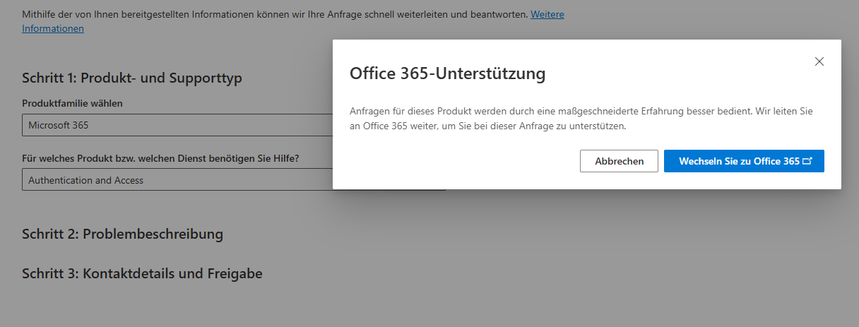 Microsoft 365 Business Account anmelden unmöglich - Microsoft Q&A