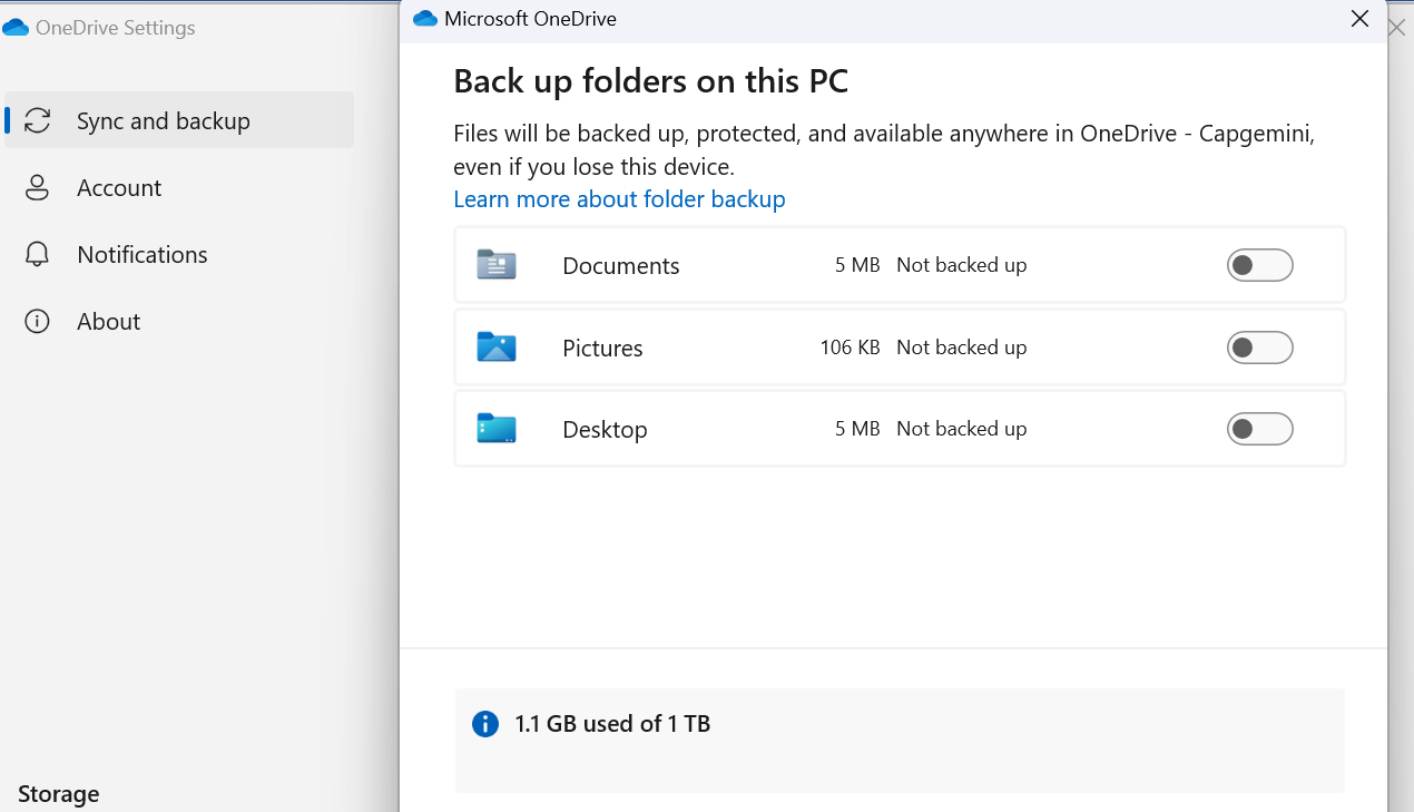 How to turn off OneDrive Folder Backup - no "stop backup" option ...