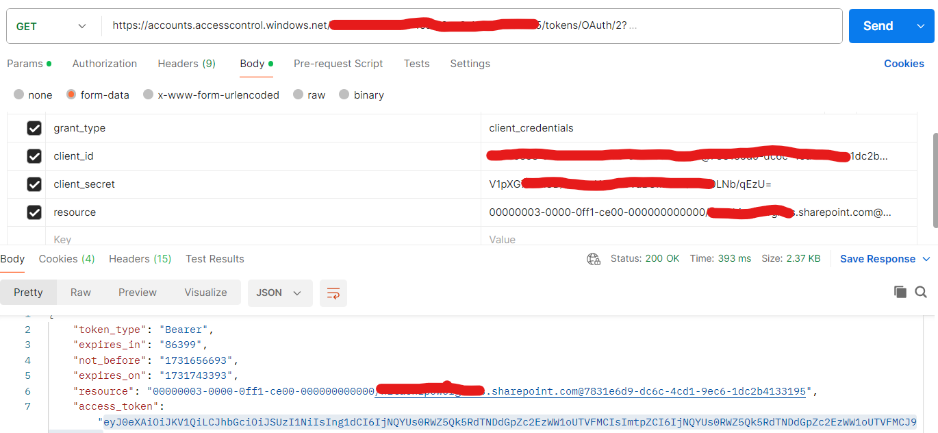 How to get List items using clientid and client secret - Microsoft Q&A