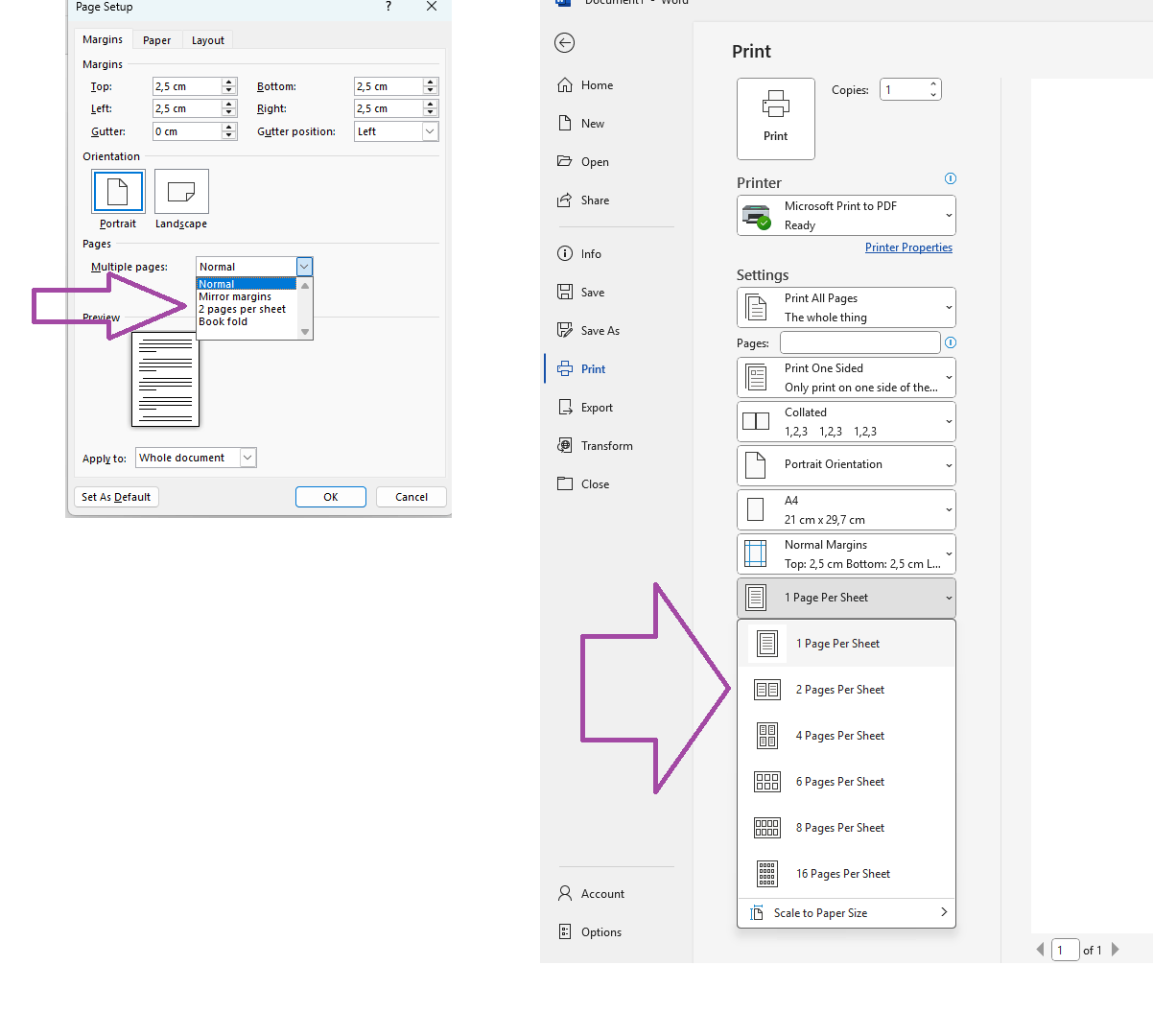 Text too small and too much white space when printing - Microsoft Q&A