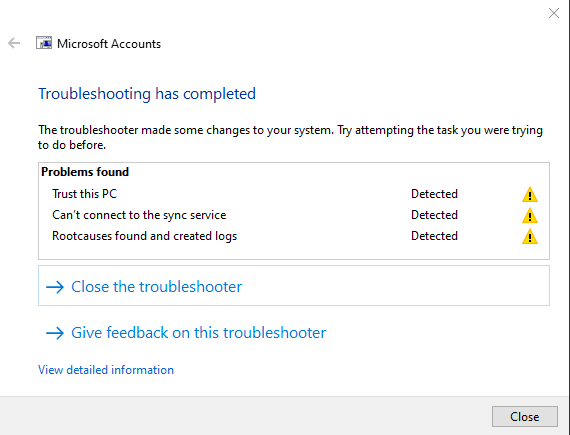 Can't sign in to my Microsoft account on Windows 10 - Microsoft Q&A