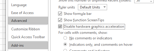 Excel blank toolbar - Microsoft Q&A