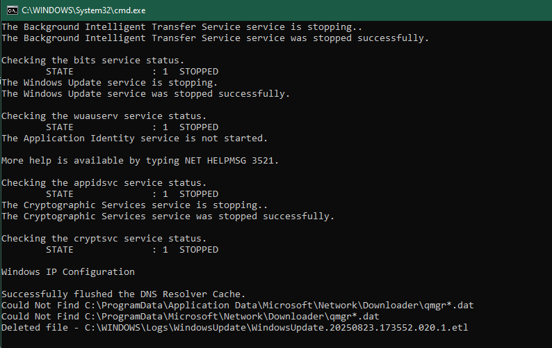 Resolve error 0x800f0805 - Microsoft Q&A