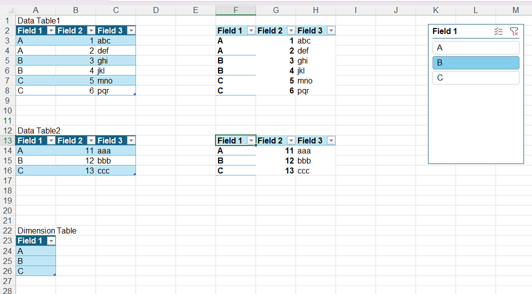 Excel 365: Inserting Slicer From "All" Tab (Not "Active" Tab) Will Not Filter Table? - Microsoft Q&A