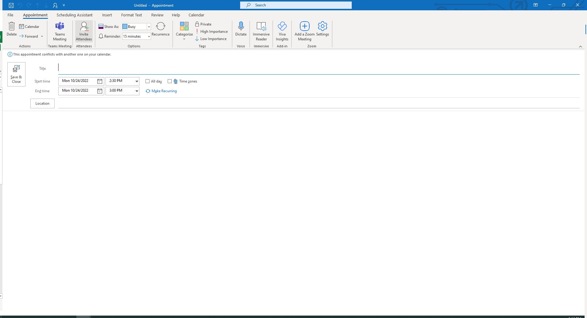 Outlook Meeting Invite Standard Fields - Microsoft Q&A