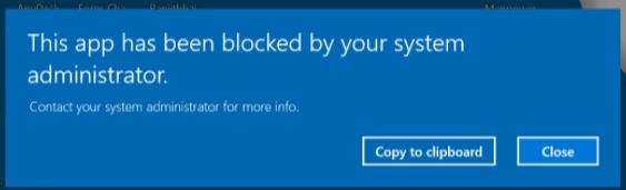 Certain Apps Being "Blocked By Your Administrator" after domain joined ...
