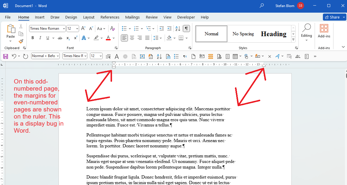 How to change the multiple pages to Mirror margins in Microsoft 365 Windows Word? - Microsoft Q&A