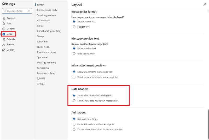 disable grouping in the New Outlook desktop app - Microsoft Q&A