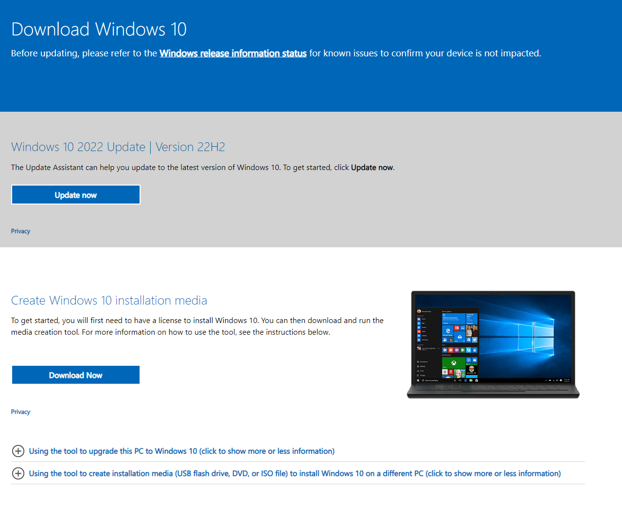 Windows 10 Download 22H2 - Microsoft Q&A