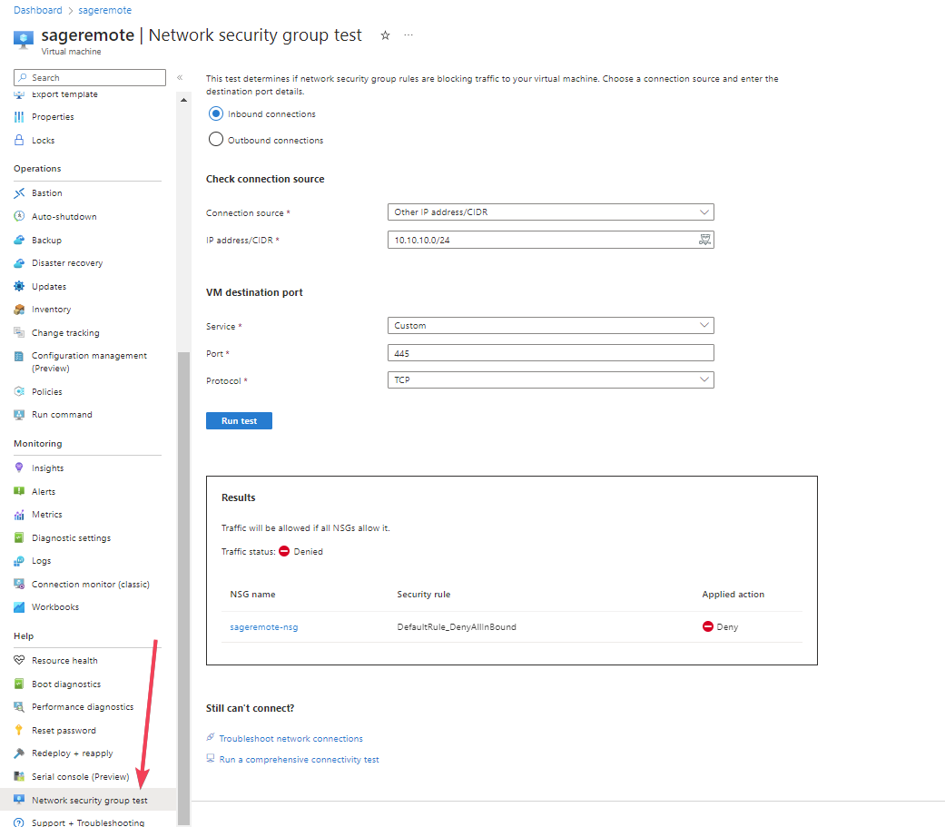 How to share a network folder from Azure Virtual Windows 10 over VPN to ...
