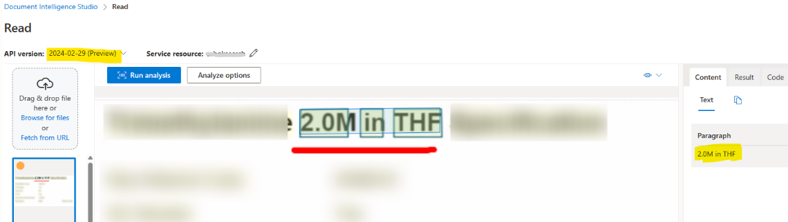 Issues with Document Intelligence Character Extraction - Microsoft Q&A