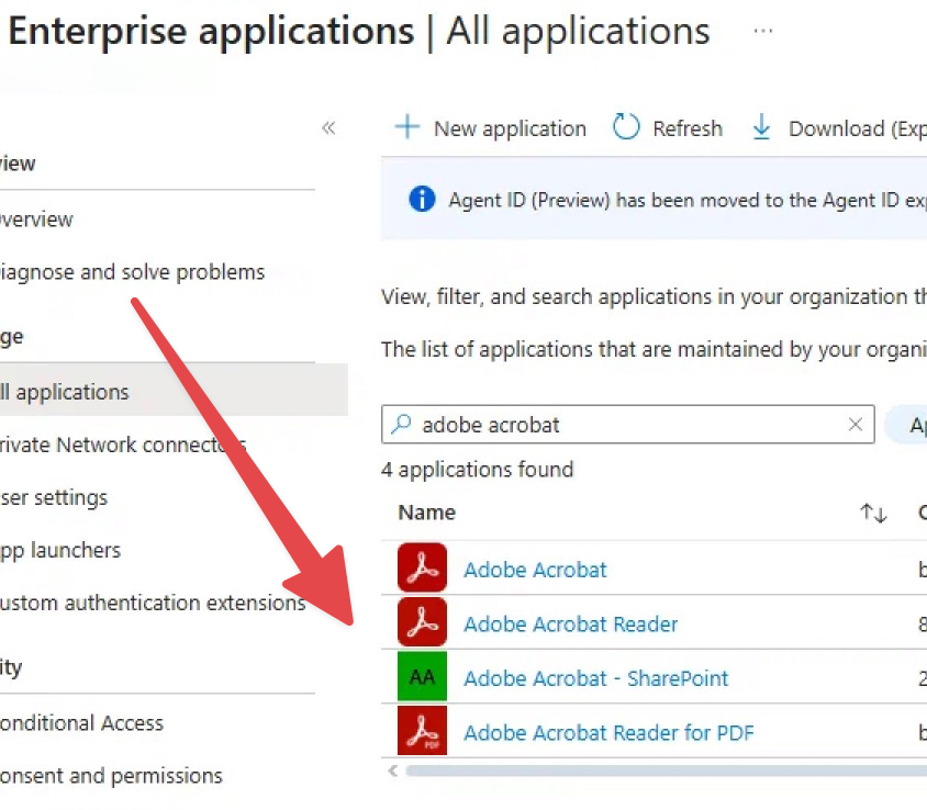Adding SharePoint site as Adobe Acrobat storage fails - Microsoft Q&A
