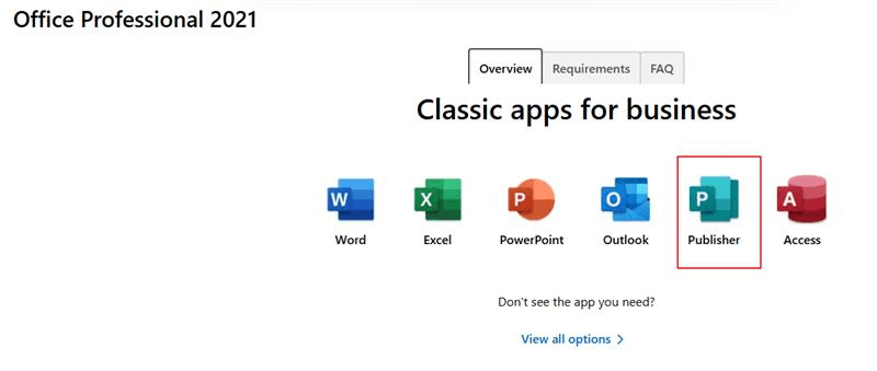Where can i buy publisher 2021 - Microsoft Q&A