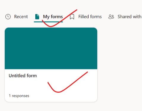 I created a Microsoft Form, but it doesn't not show up anywhere in my ...