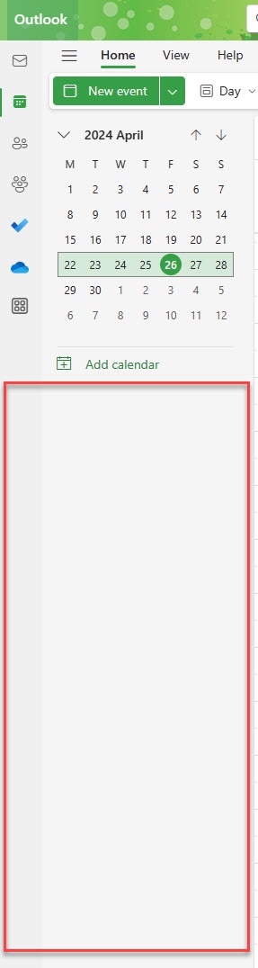 Other Calendars are Missing from Left Pane - Microsoft Q&A