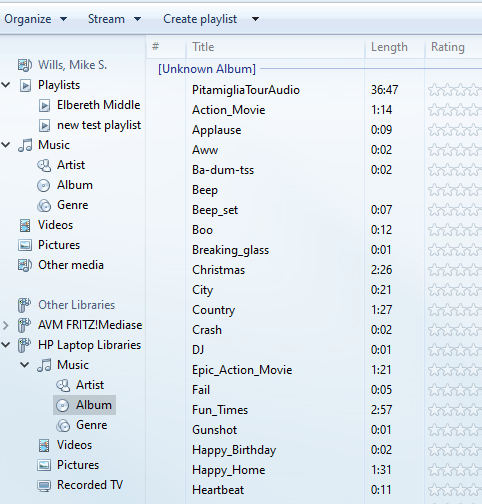 Windows Media Player, one library shared by many Windows machines on a ...